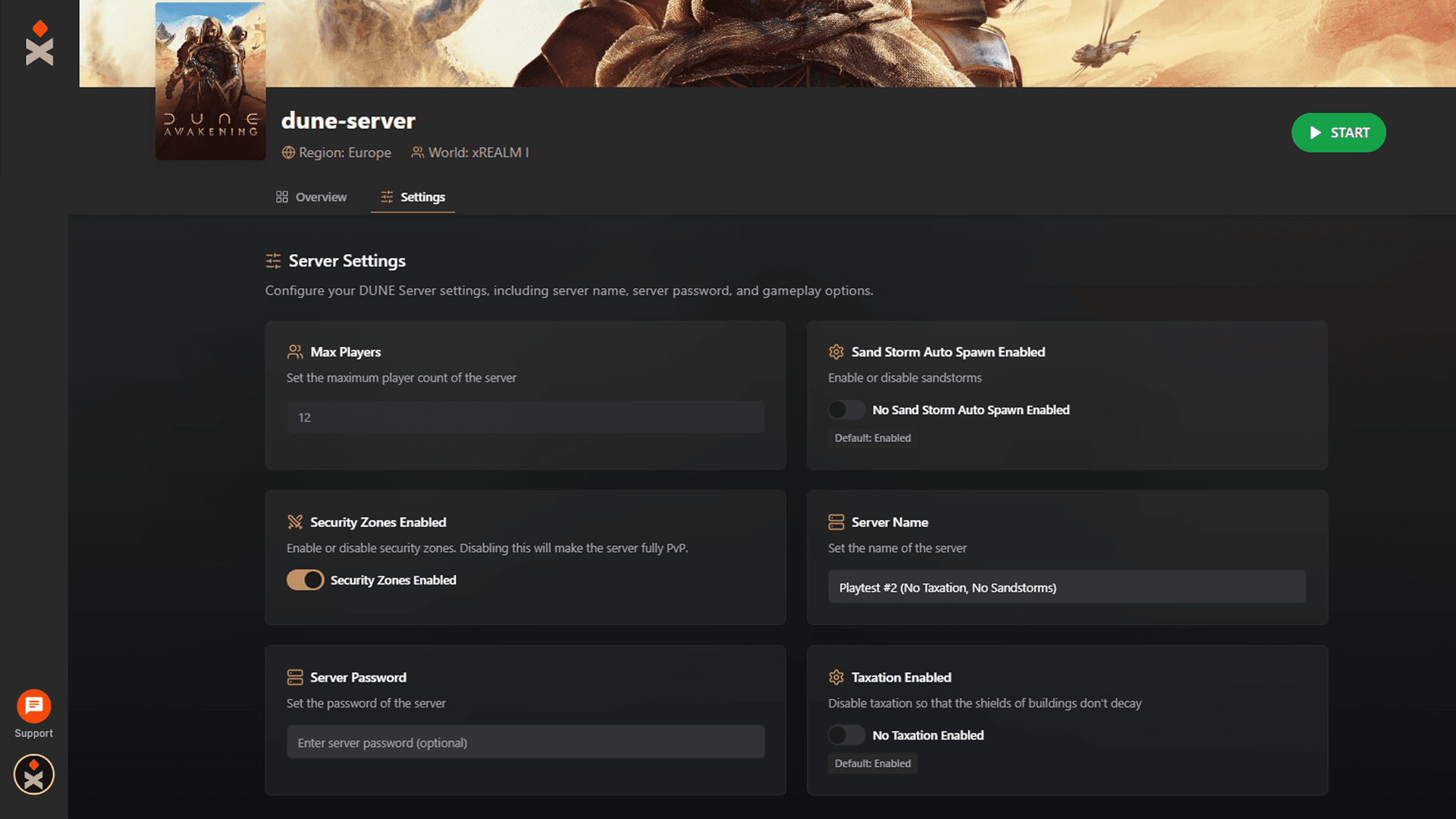 Dune: Awakening Server Mieten - xREALM