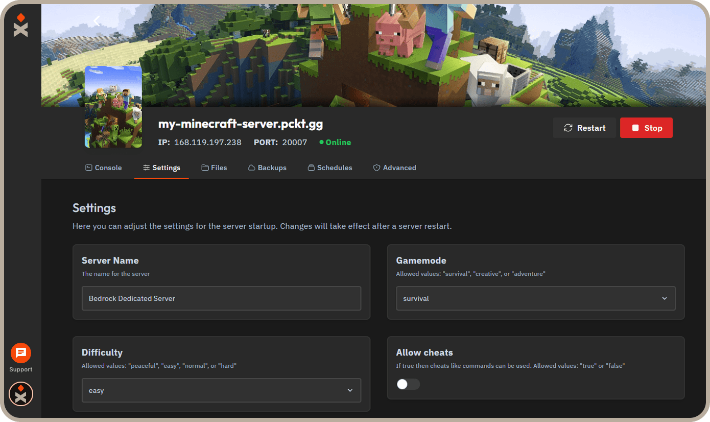 Minecraft Bedrock Server Mieten - xREALM