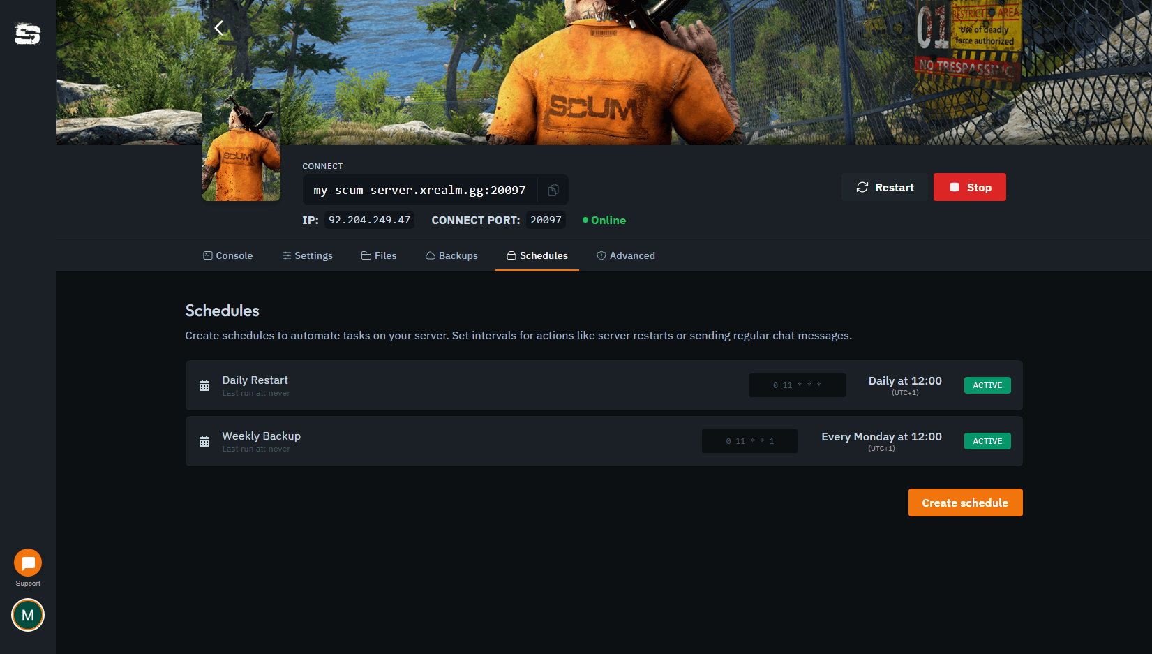 SCUM Server Hosting - xREALM